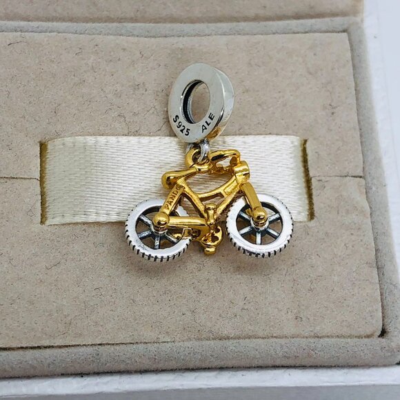 Pandora | Jewelry | Pandora Twotone Spinning Wheels Bicycle Dangle ...